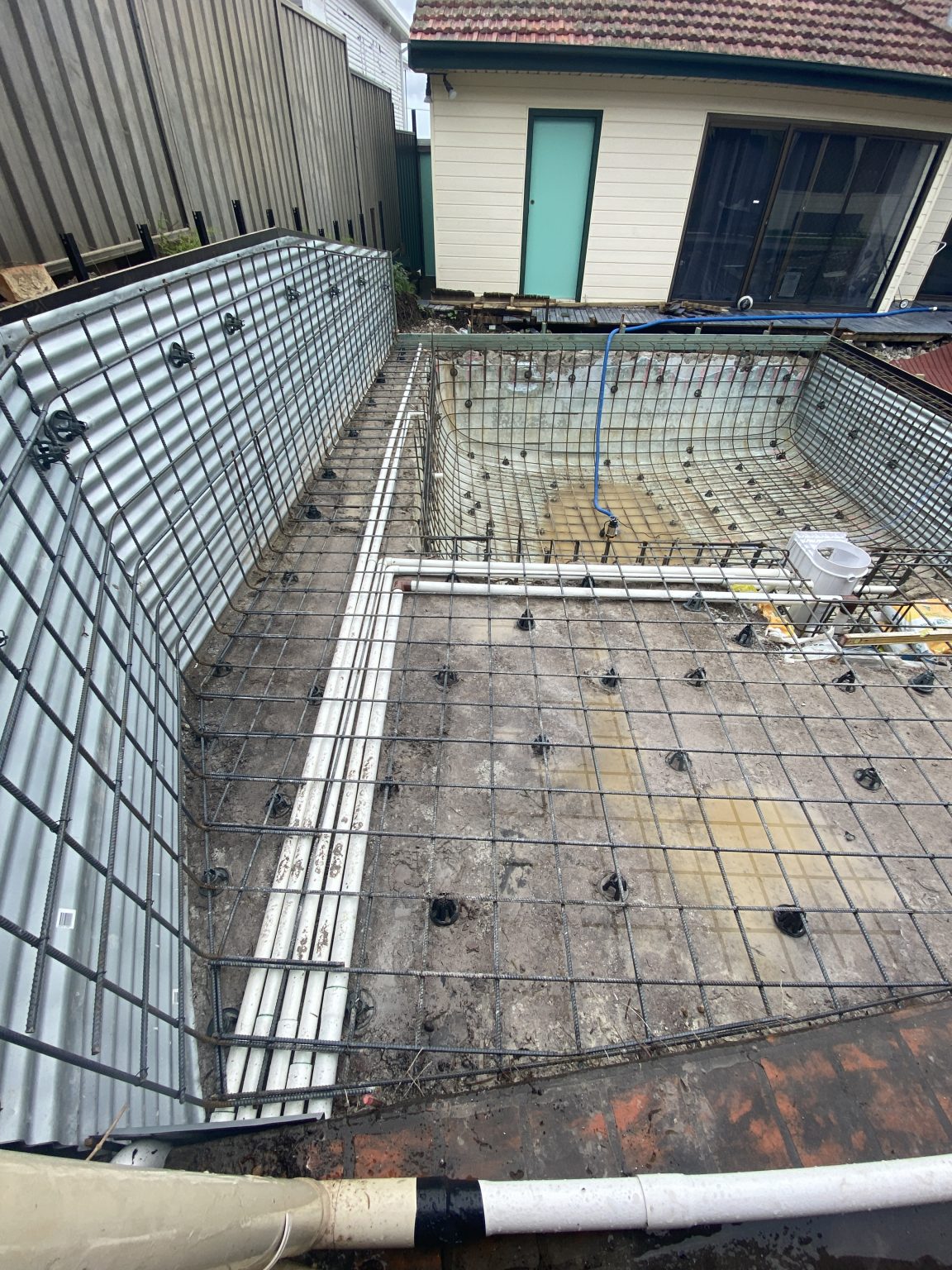 Pool Renovation - New Pool inside of existing pool in Loftus ...