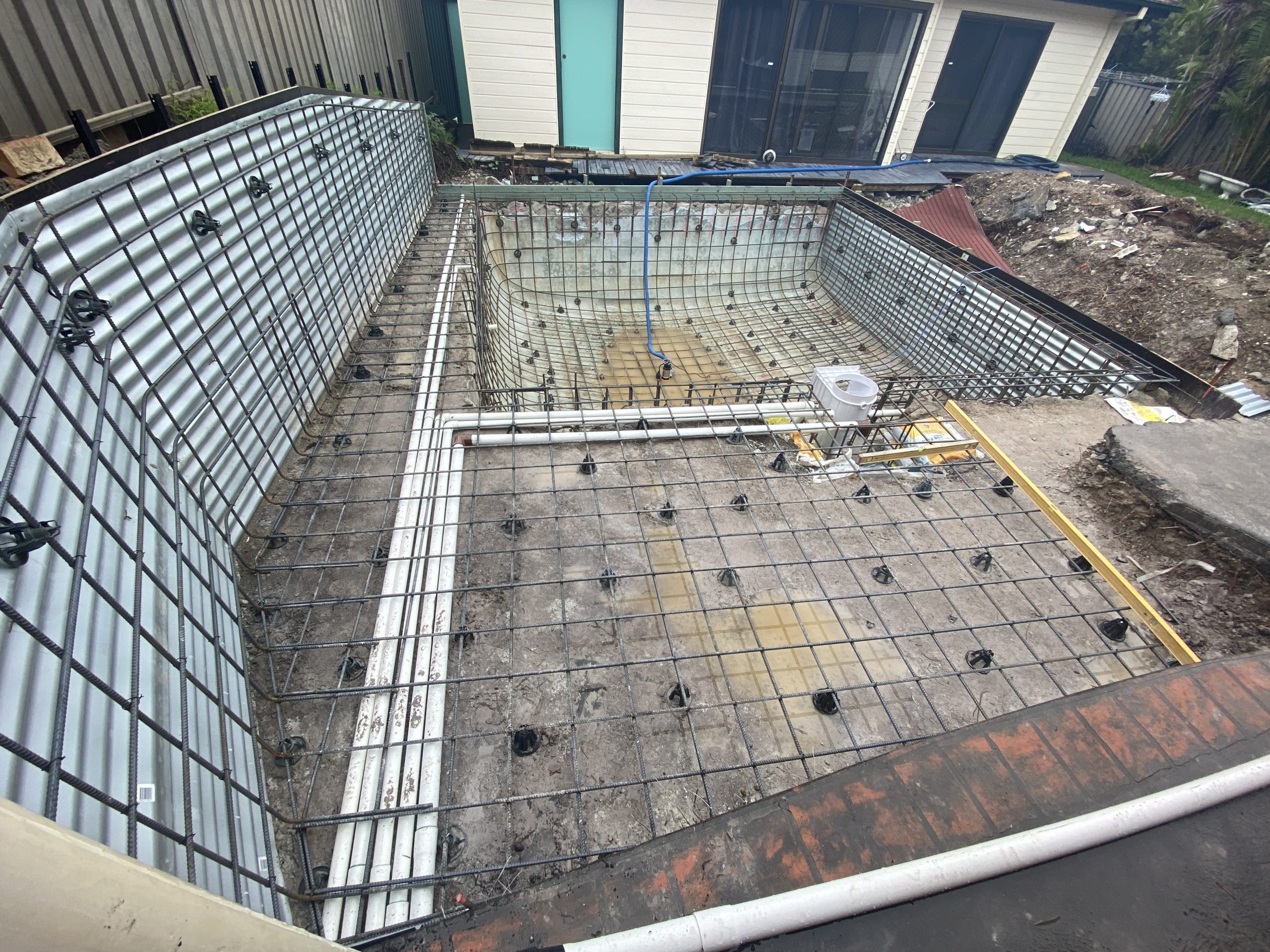 Pool Renovation - New Pool inside of existing pool in Loftus ...