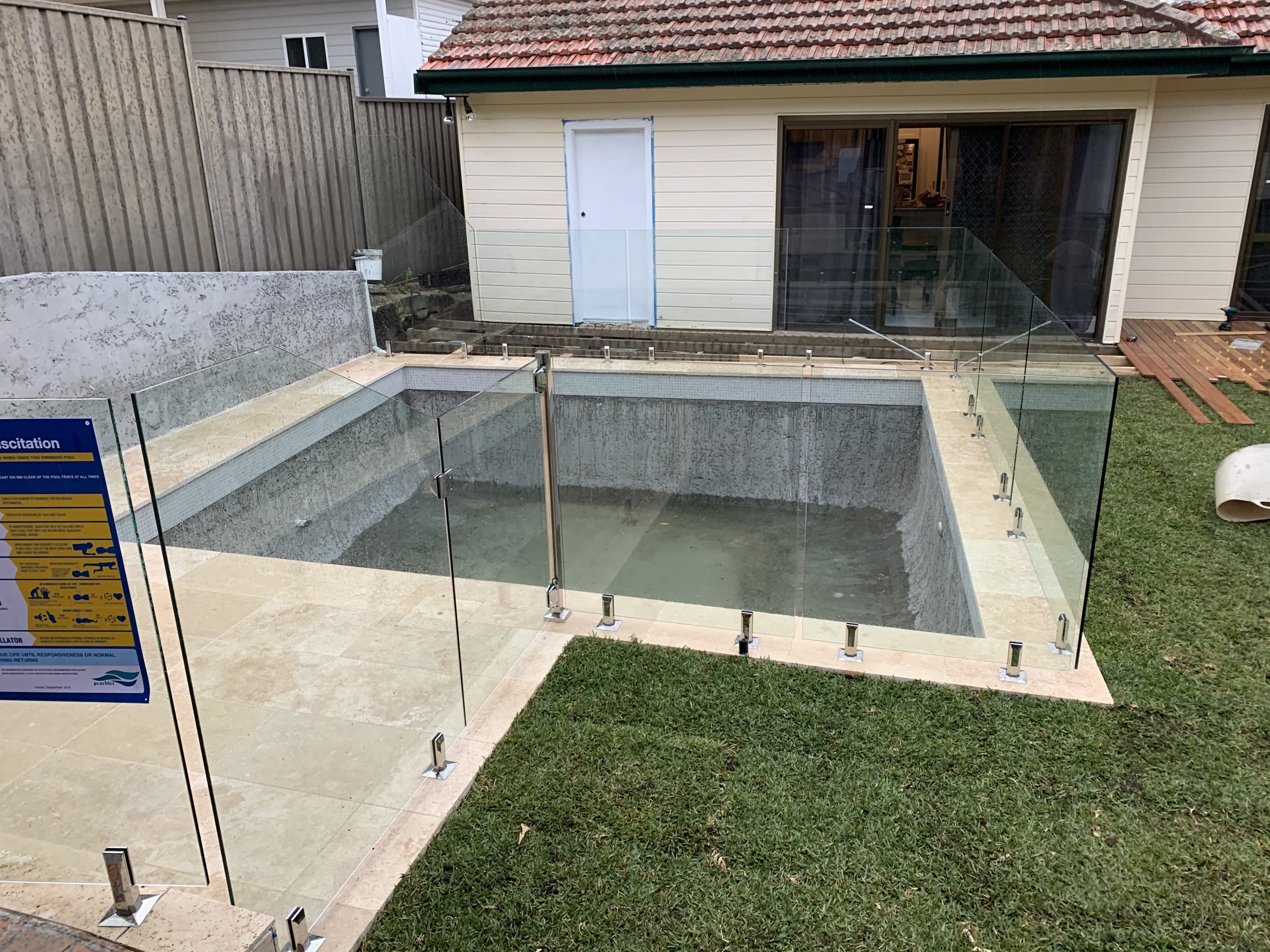 Pool Renovation - New Pool inside of existing pool in Loftus ...