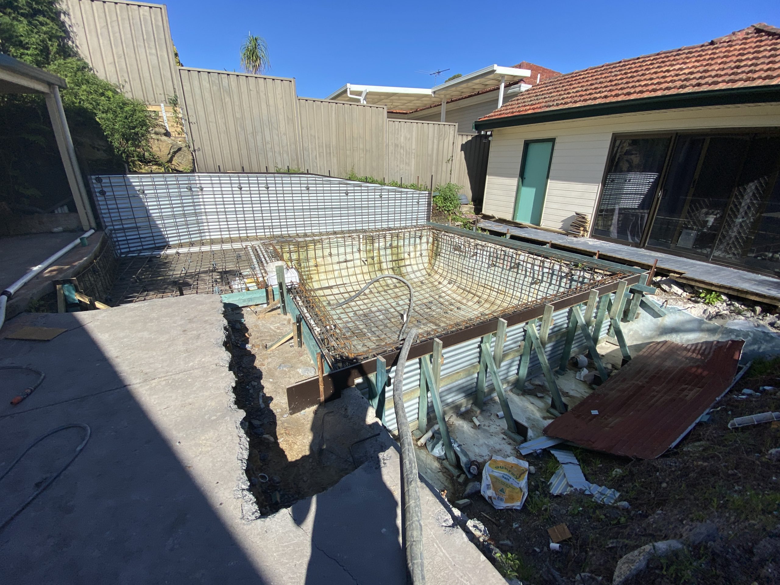 Pool Renovation - New Pool inside of existing pool in Loftus ...