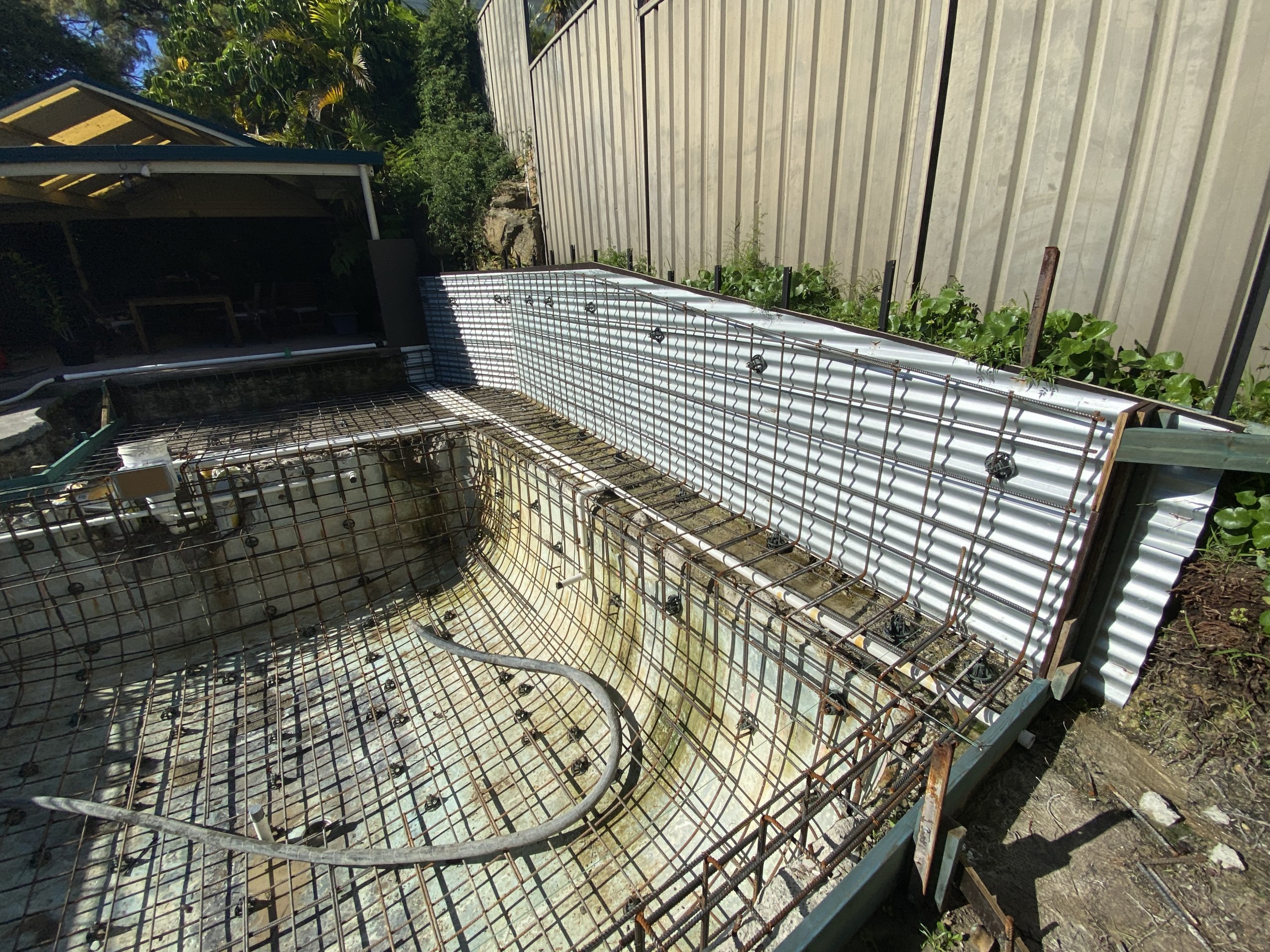 Pool Renovation - New Pool inside of existing pool in Loftus ...