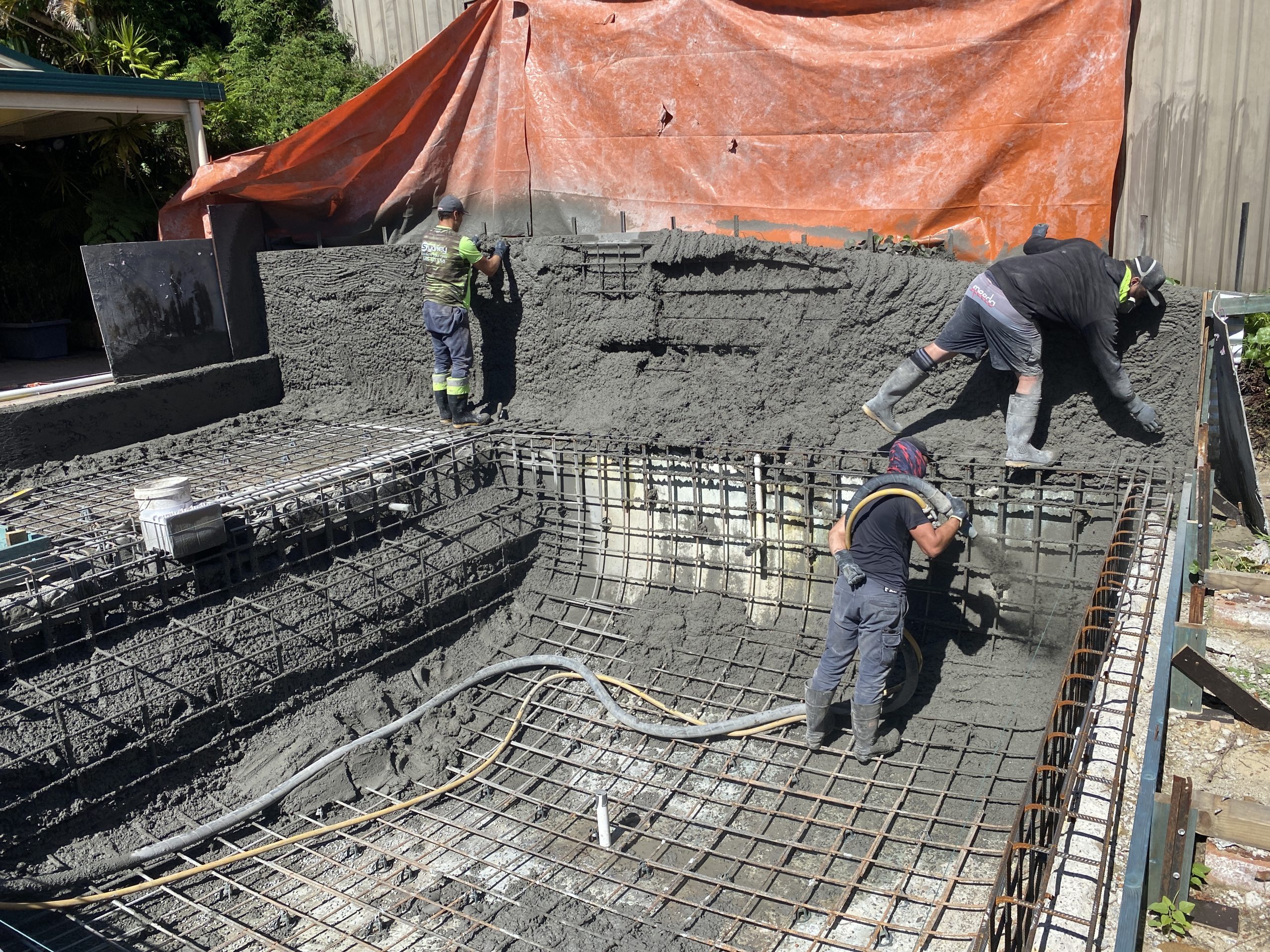 Pool Renovation - New Pool inside of existing pool in Loftus ...