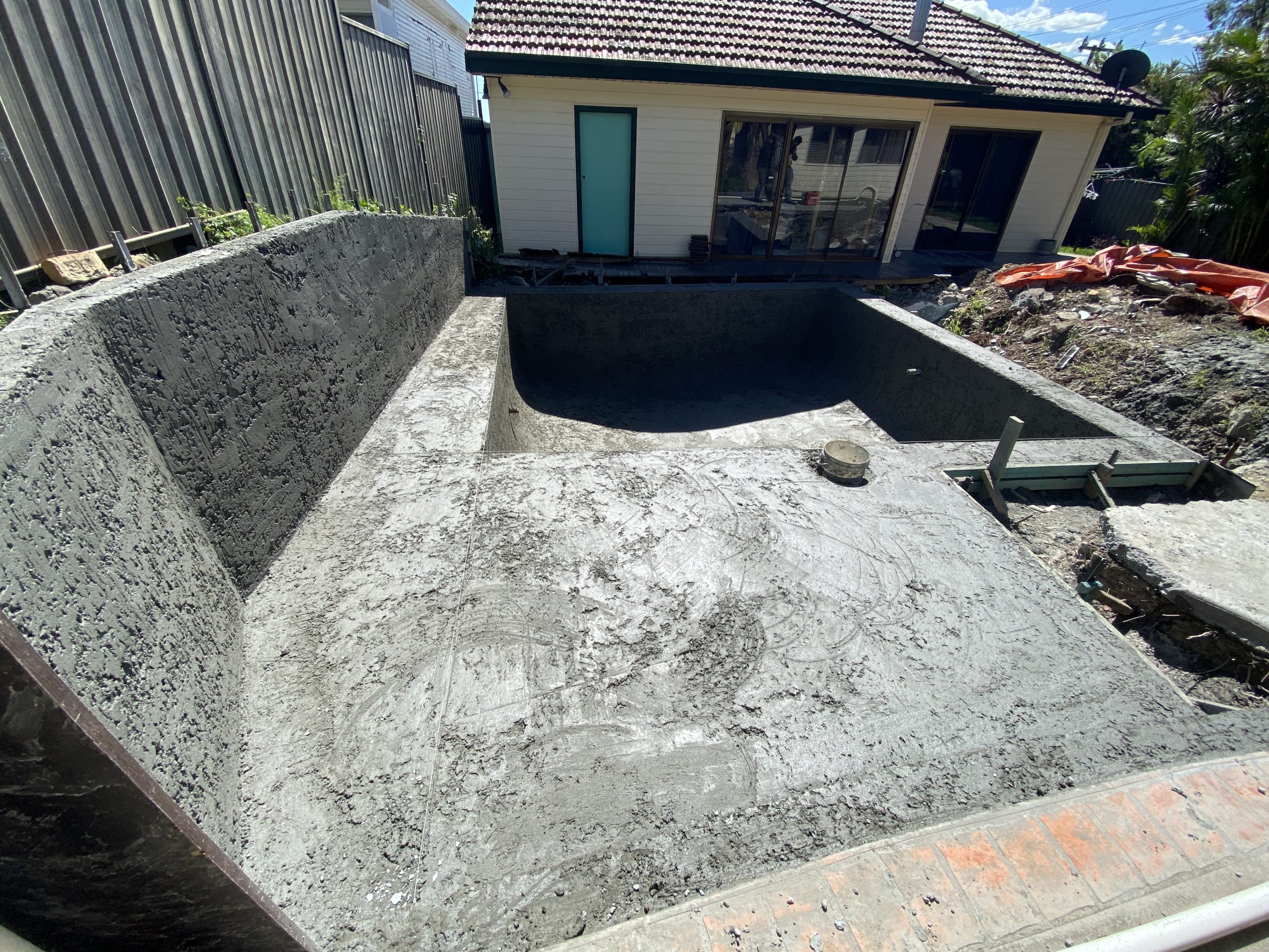 Pool Renovation - New Pool inside of existing pool in Loftus ...