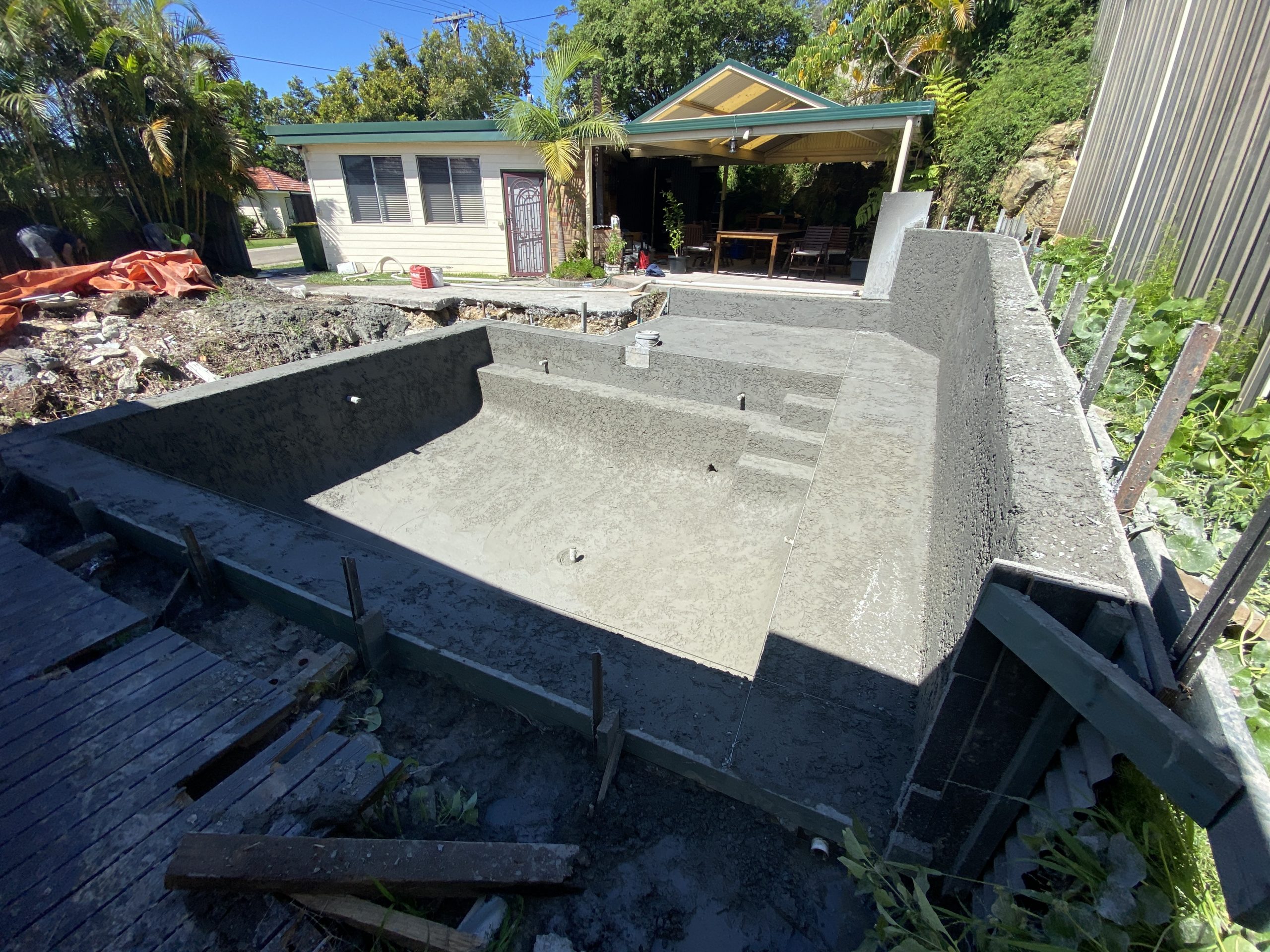 Pool Renovation - New Pool inside of existing pool in Loftus ...