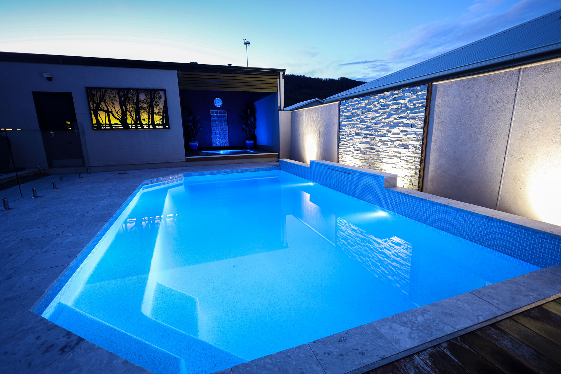 Twisted Pool Becomes Straight Again in with a pool renovation ...